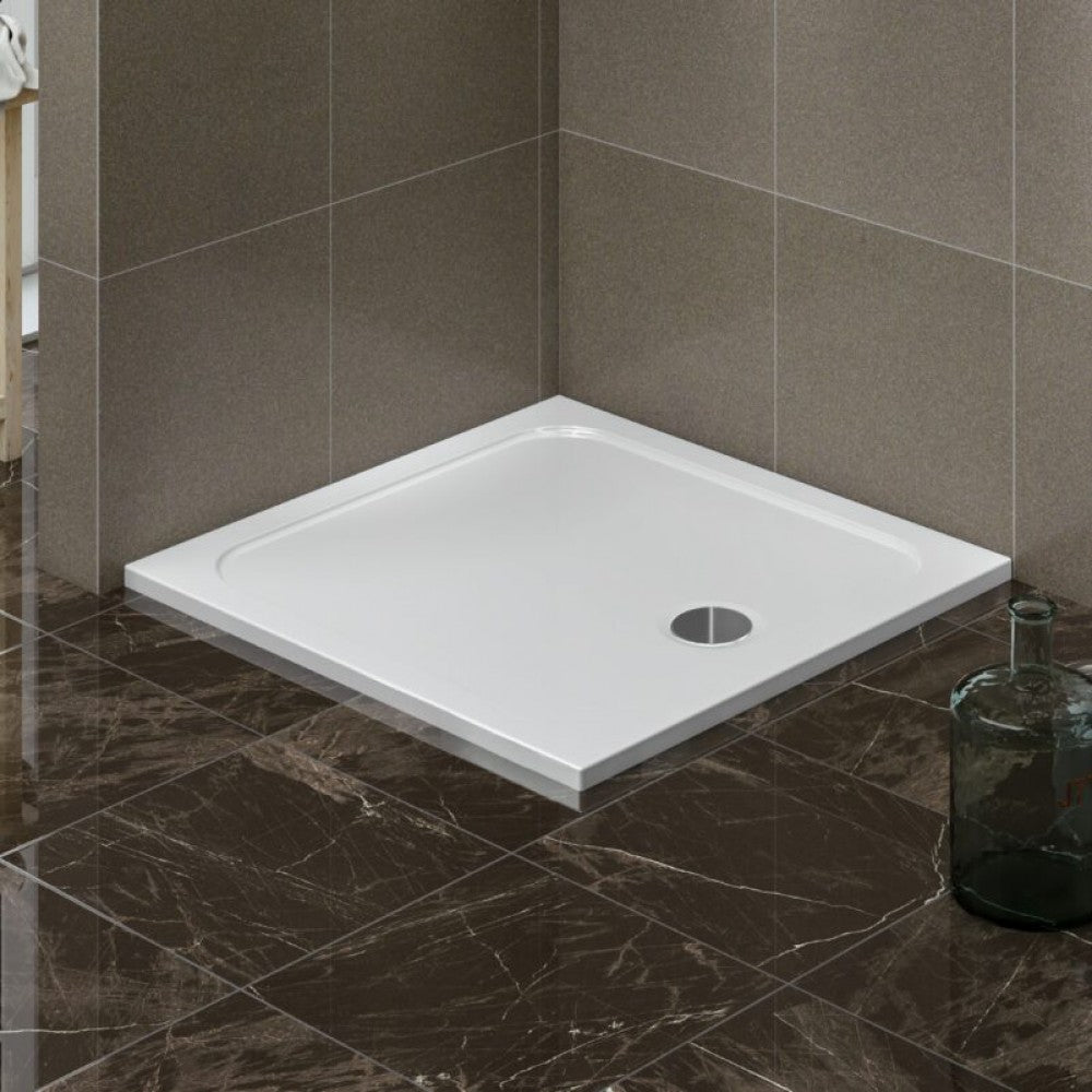 Keenware Aspen Square Slim Shower Tray: White – EuroGenco